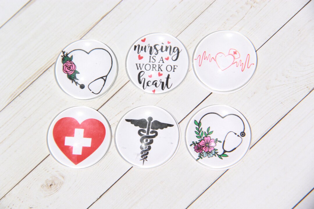Nursing Magnets Set of 6 Magnets Nurse Appreciation Office Decor Nurse ...