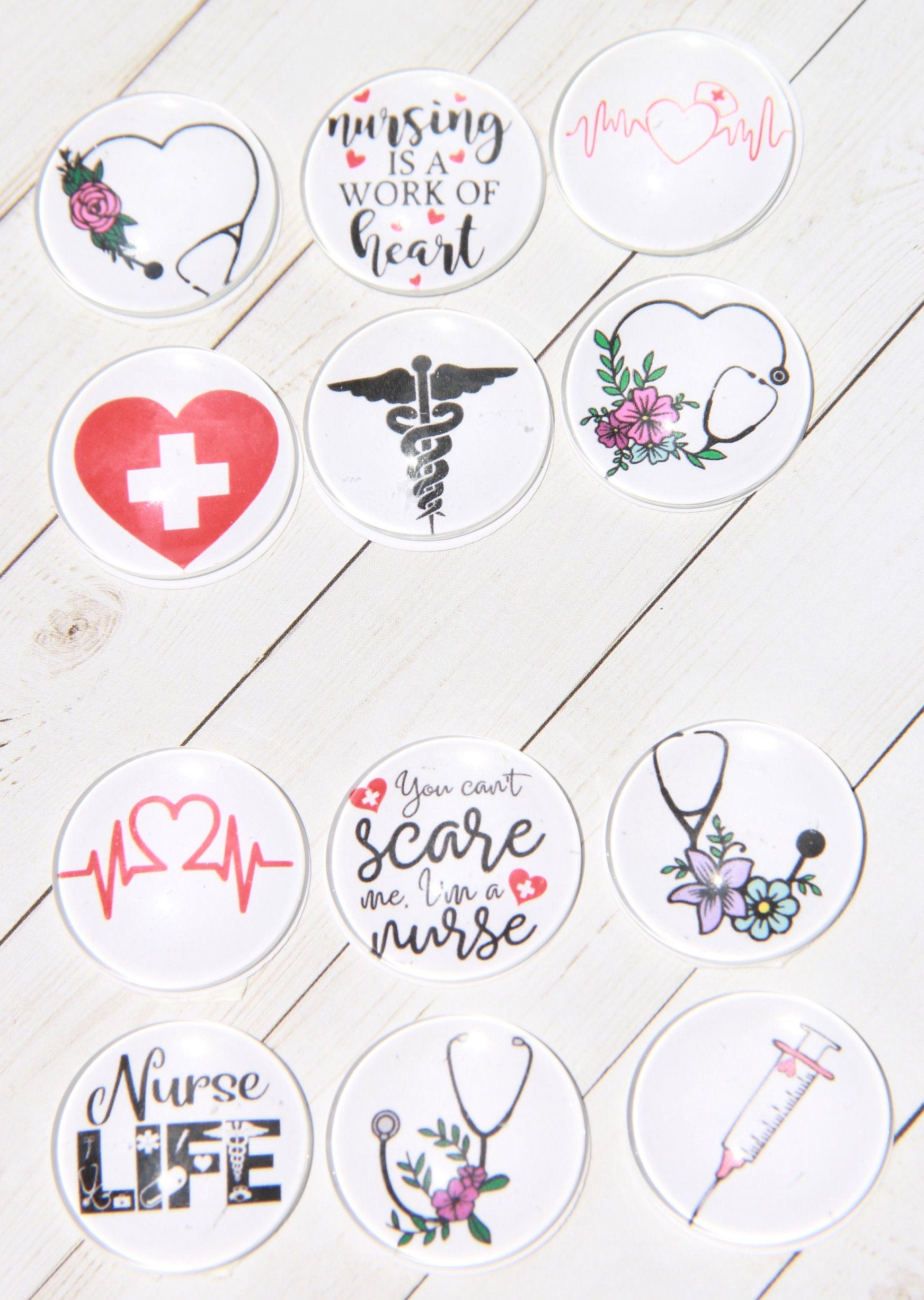 Nursing Magnets Set of 6 Magnets Nurse Appreciation Office Decor Nurse ...