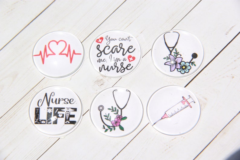 Nursing Magnets Set of 6 Magnets Nurse Appreciation Office Decor Nurse ...