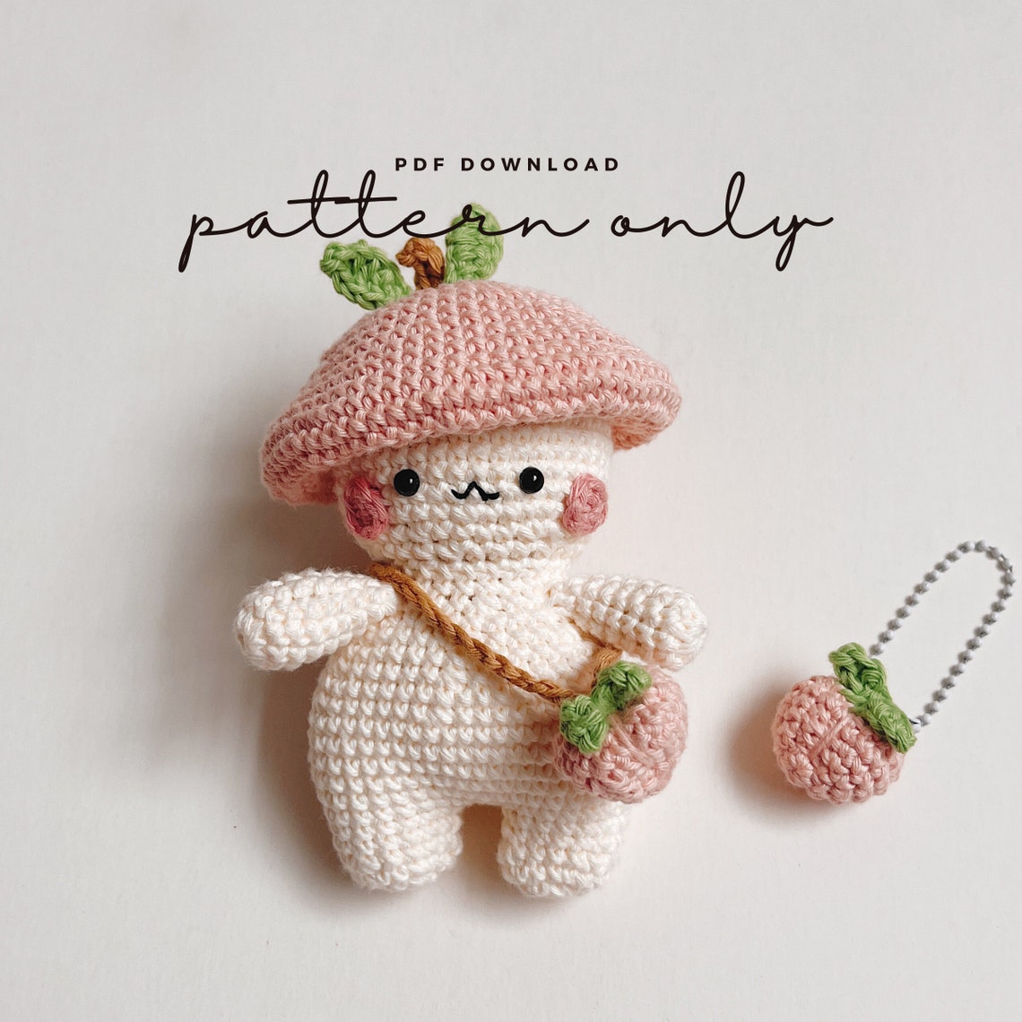 Pdf Pattern Peach Doll Amigurumi Pattern Crochet Pattern - Etsy