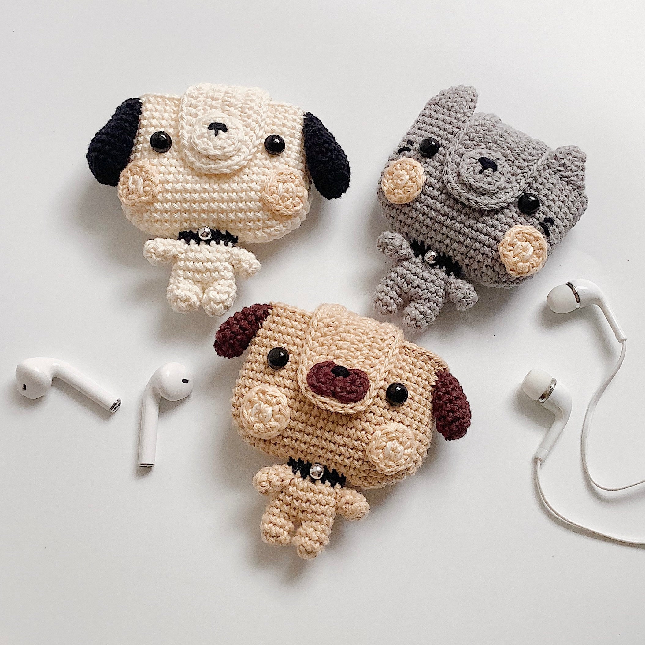 Crochet Animal Earpods Pouch Pattern Bundle (PDF) - Etsy