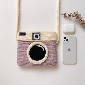 Pdf Pattern Camera Crochet Bag, Lomo Camera Bag, Bag Pattern, Crochet ...