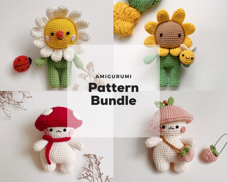 BUNDLE Plant Doll Amigurumi Pattern Crochet Pattern - Etsy
