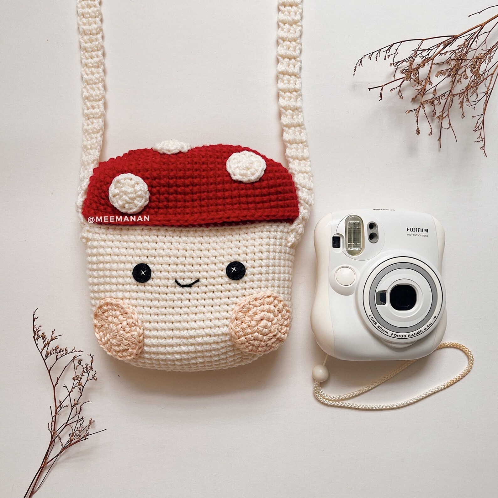 VIDEO Pdf. Pattern Fuji Instax Case the Mushroom for Mini Evo, 90, 70 ...