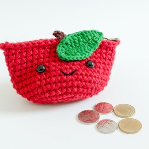 Pdf Pattern Apple Coin Purse, Bag Pattern, Crochet Pattern, Tutorial ...