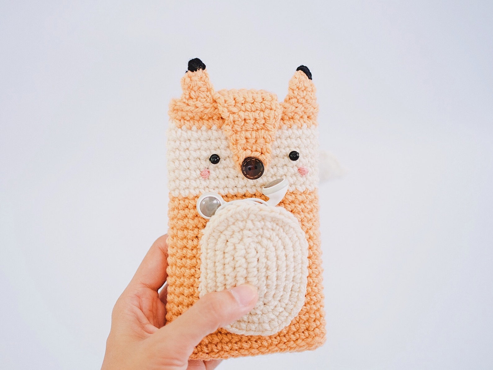Pdf Pattern the Fox Phone Holder Phone Case Cute Tutorial | Etsy