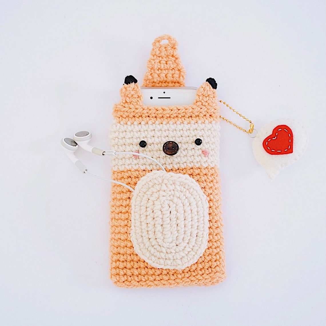 Pdf Pattern the Fox , Phone Holder, Phone Case, Cute, Tutorial PDF File ...