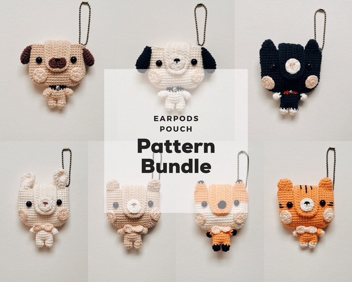 BUNDLE Earpods Pouch Cute Animals Airpods 1/2 Airpods Pro - Etsy