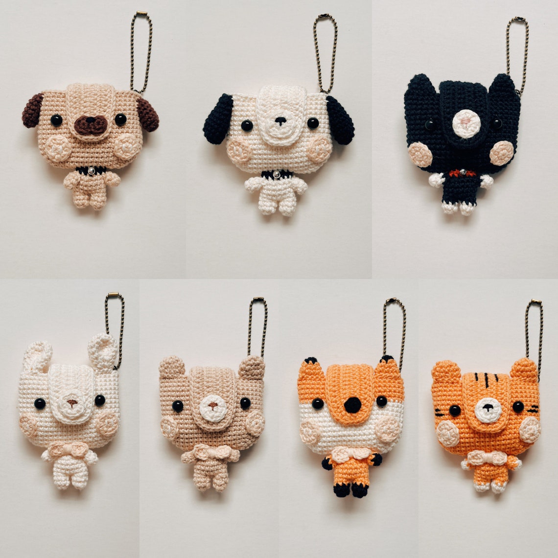 Crochet Animal Earpods Pouch Pattern Bundle (PDF) - Etsy