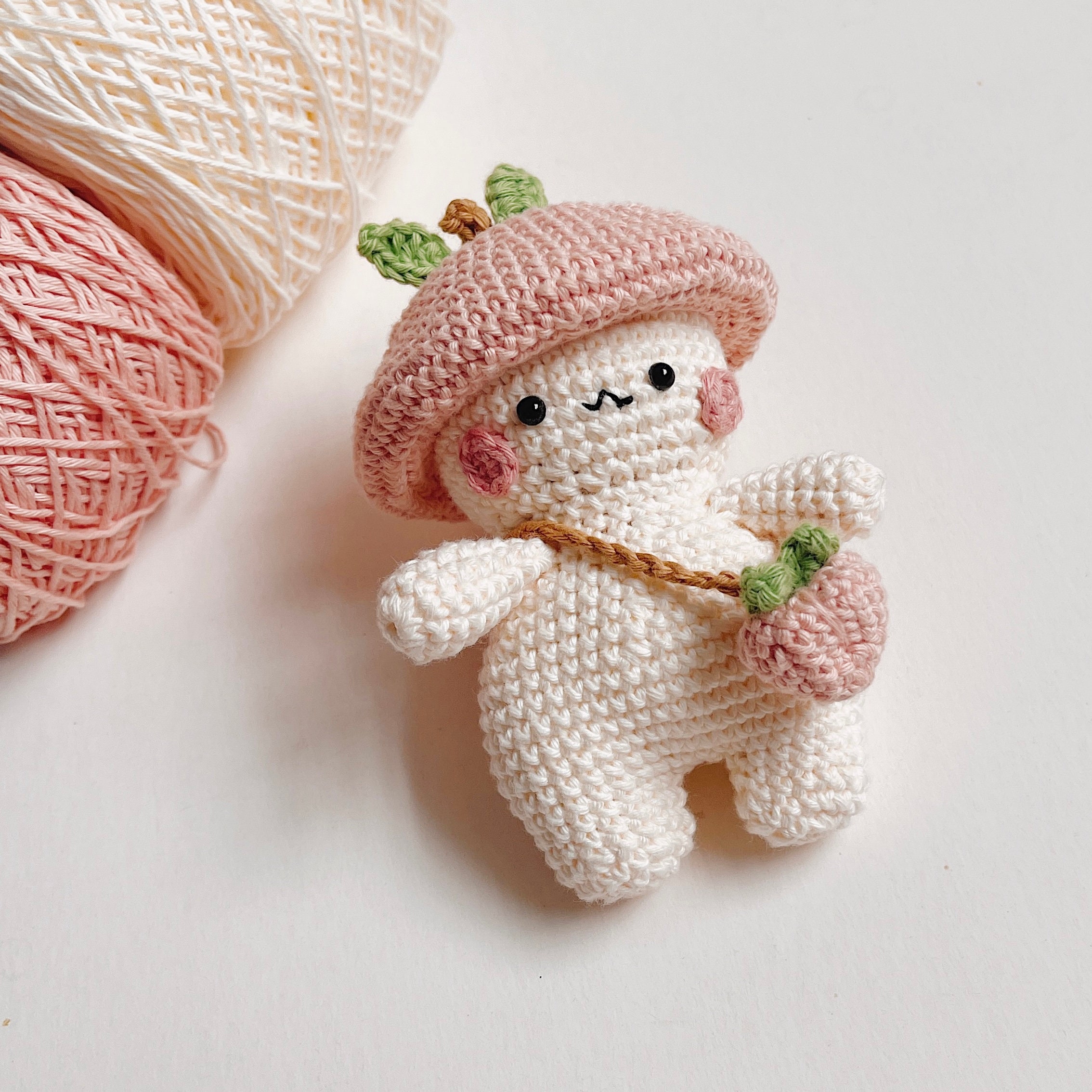 Pdf Pattern Peach Doll Amigurumi Pattern Crochet Pattern - Etsy