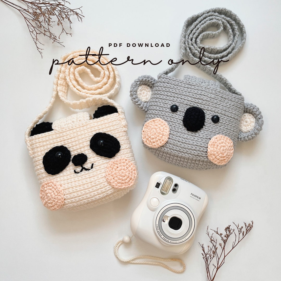 Pdf Pattern Fuji Instax Case | Koala & Panda | for Mini 90, 70, 40, 11 ...