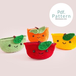 Pdf Pattern Apple Coin Purse, Bag Pattern, Crochet Pattern, Tutorial ...