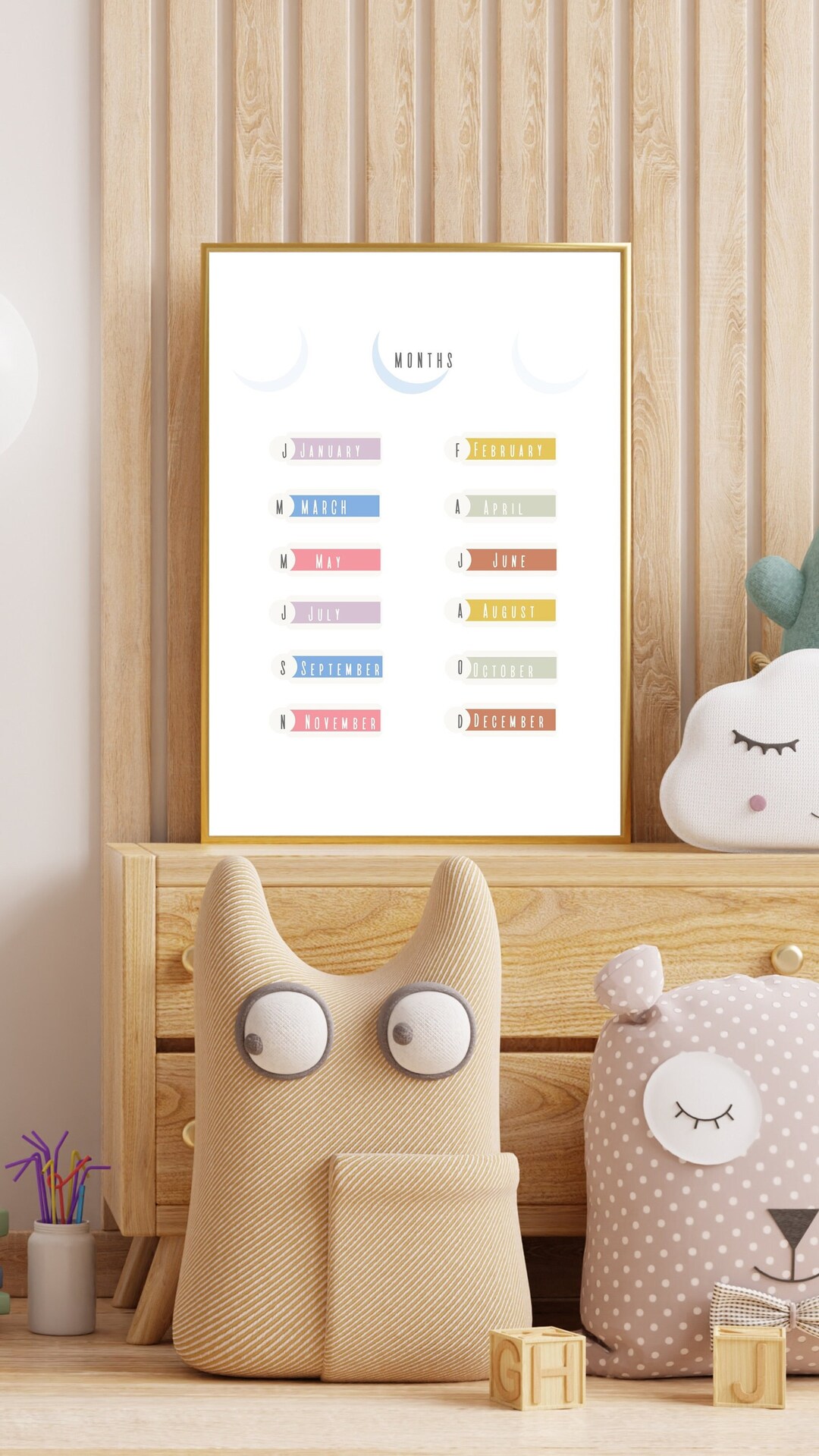 Months of the Year Printable, Educational Posters, Kindergarten Poster ...