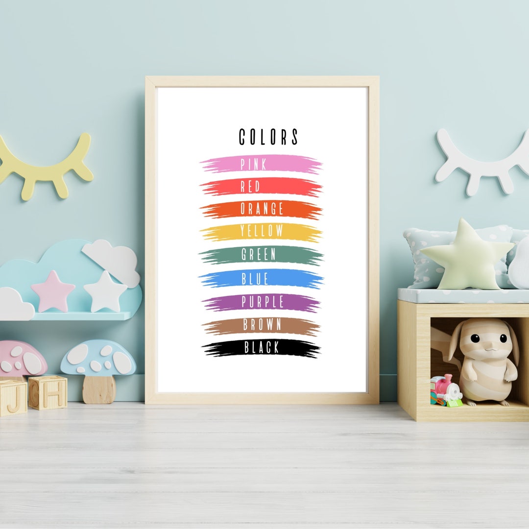 Colour Poster, Educational Posters, Kindergarten Poster, Classroom ...