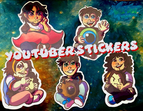 Youtuber Boys Stickers and Sticker Sheetmarkiplier - Etsy