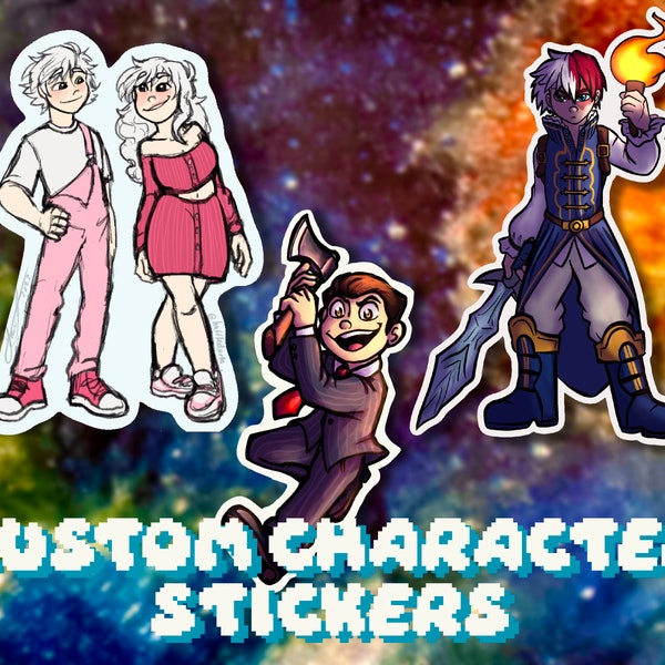 Character Stickers - Etsy
