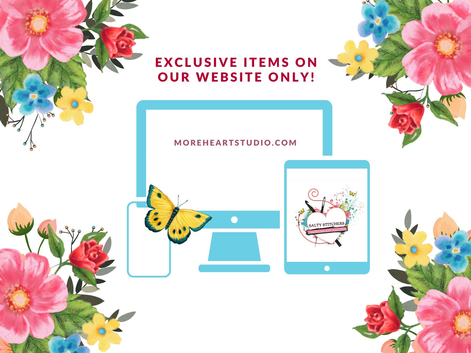 Wall Art Printable Flowers in Red Polka Dot Vase Digital - Etsy