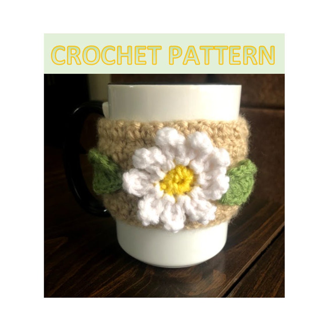 Daisy Mug Cozy Pattern - Etsy