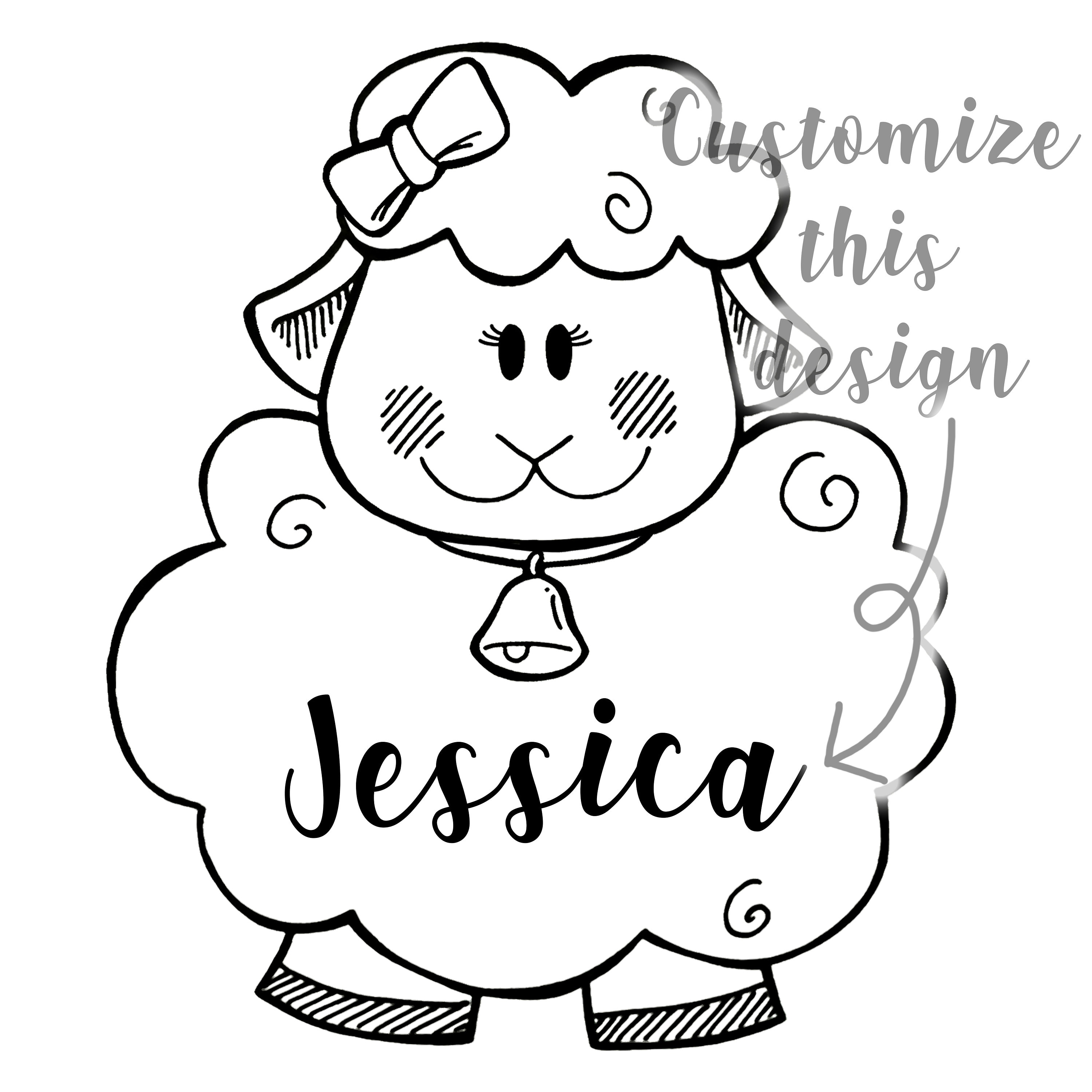 Sheep (girl) SVG & PNG - Etsy