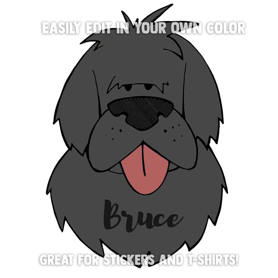 Newfoundland (newfie) Dog SVG & PNG - Etsy