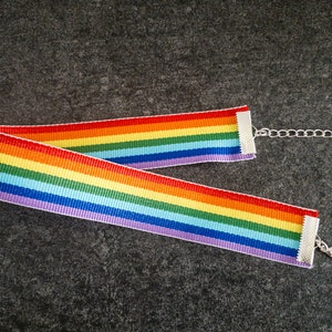 Gay Pride Choker, Pride Choker, Rainbow Choker, Lesbian Choker, Gay ...