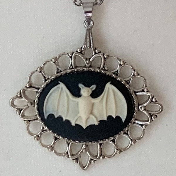Bat Necklace - Etsy