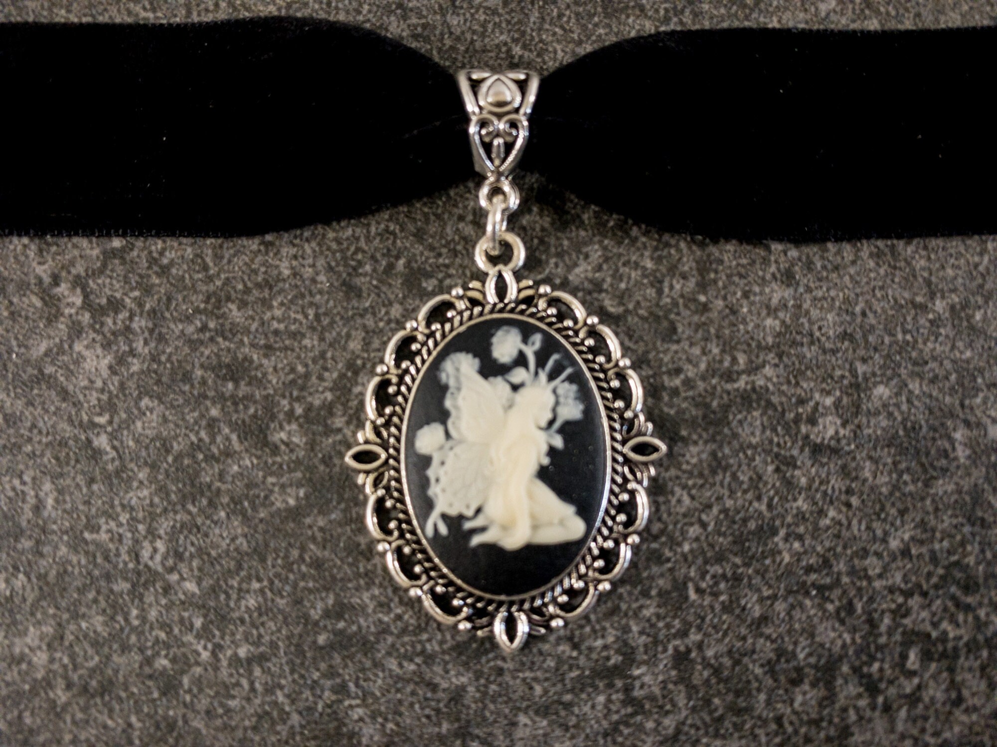 Gothic Fairy Choker Wiccan Fairy Choker Black Velvet Choker - Etsy