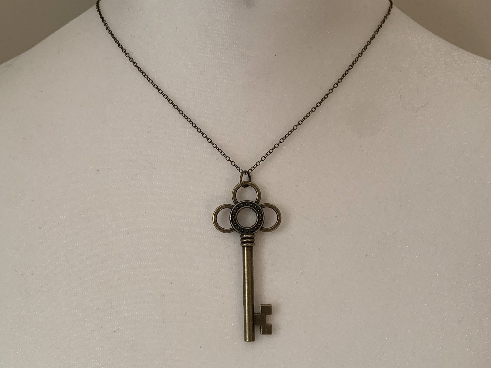 Skeleton Key Necklace for Dark Academia Aesthetic Vintage Key - Etsy