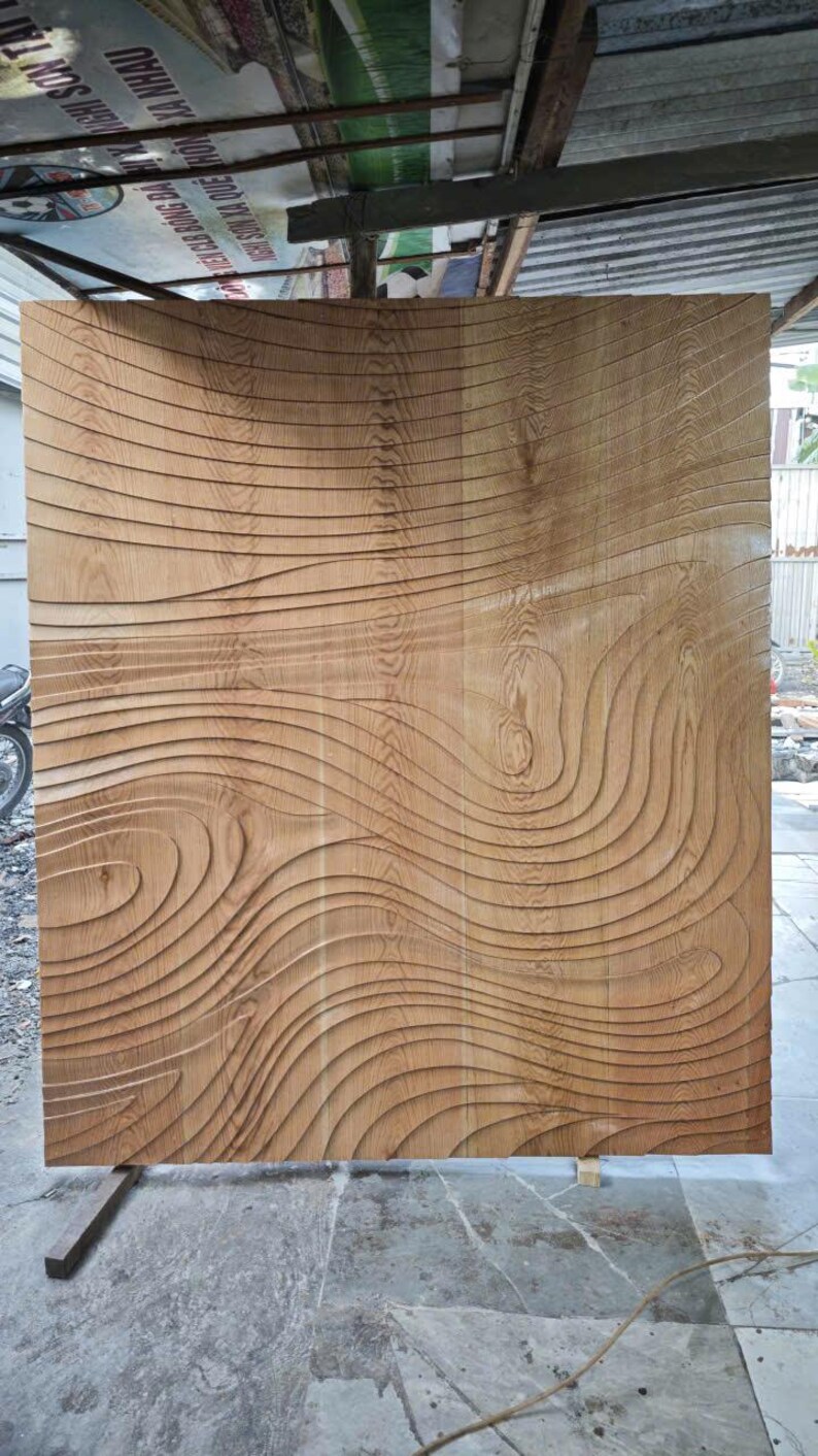 Live Edge Sliding Barn Door With Natural Wood Grain for Modern Hallway ...