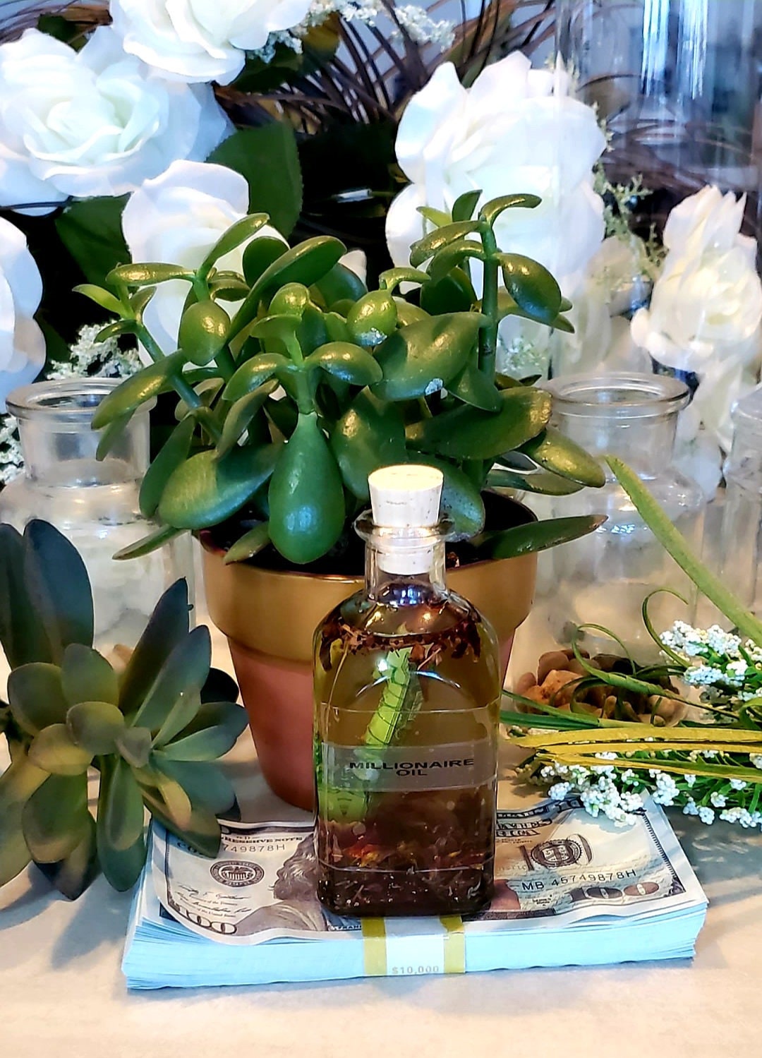 MILLIONAIRE Oil | 6 OZ- Prepared With 100% Pure Oils| Herbs| Money ...