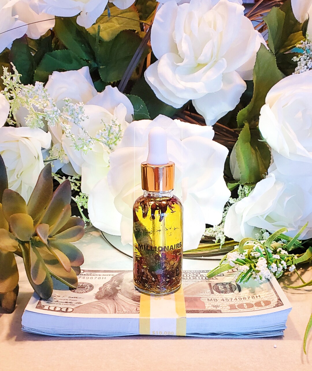MILLIONAIRE Oil | Prepared With 100% Pure Oils, Herbs,money & Crystals ...