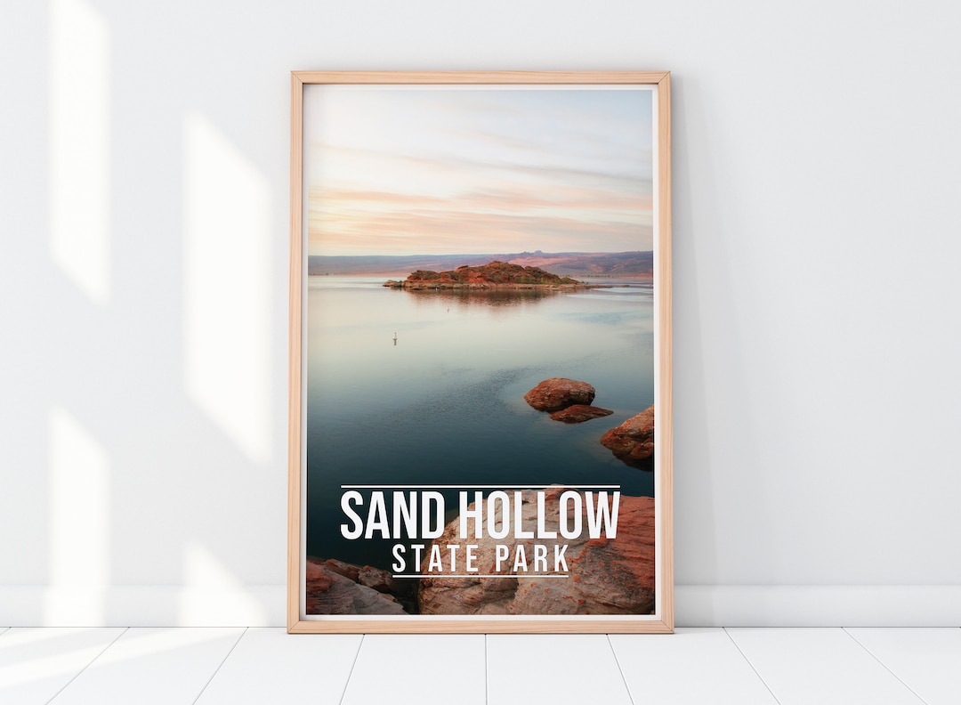 Sand Hollow State Park Poster / Southern Utah Poster / Utah - Etsy