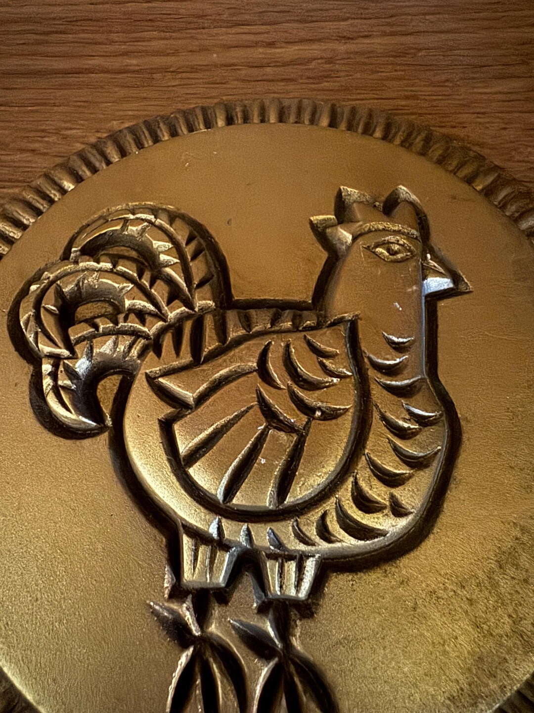 1967 Miller Studio Inc Chalkware Gold Hen and Rooster Wall Art S/2 - Etsy