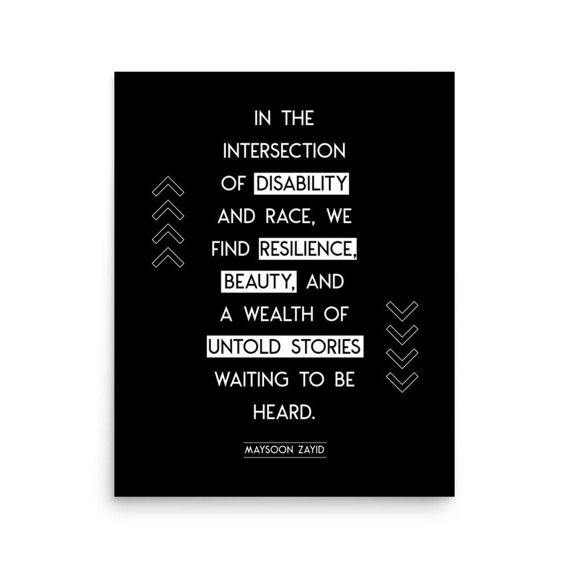 Intersectionality Poster, Race and Disability Poster, Disability Quote ...