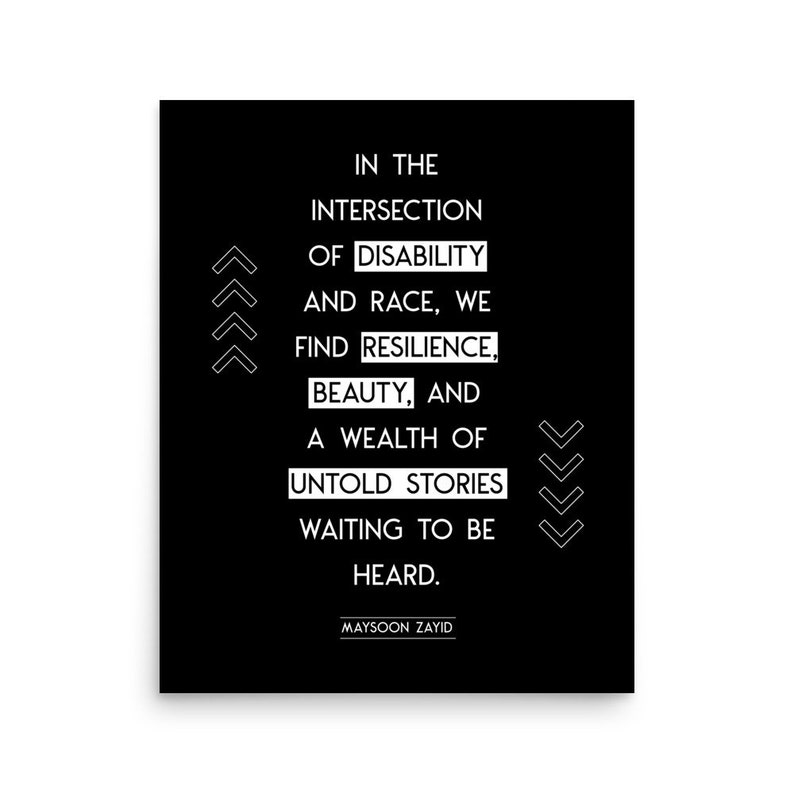 Intersectionality Poster, Race and Disability Poster, Disability Quote ...