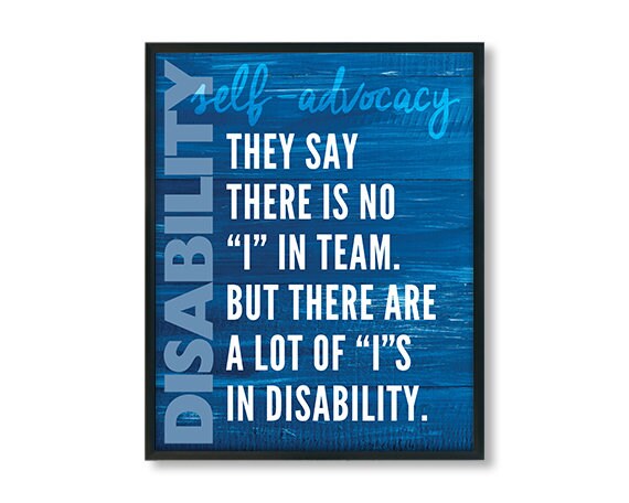 Disability Self-advocacy Poster, Disability Pride, Disabled Life ...