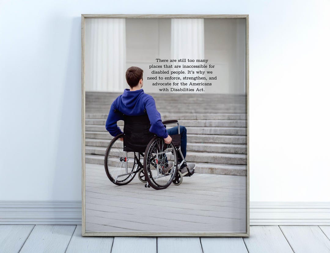 ADA Accessibility Rights Poster | Disability Pride Photo Print ...