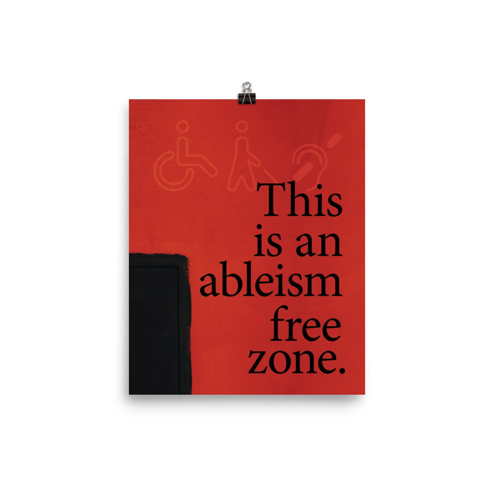 Ableism free poster disability poster disabled art | Etsy