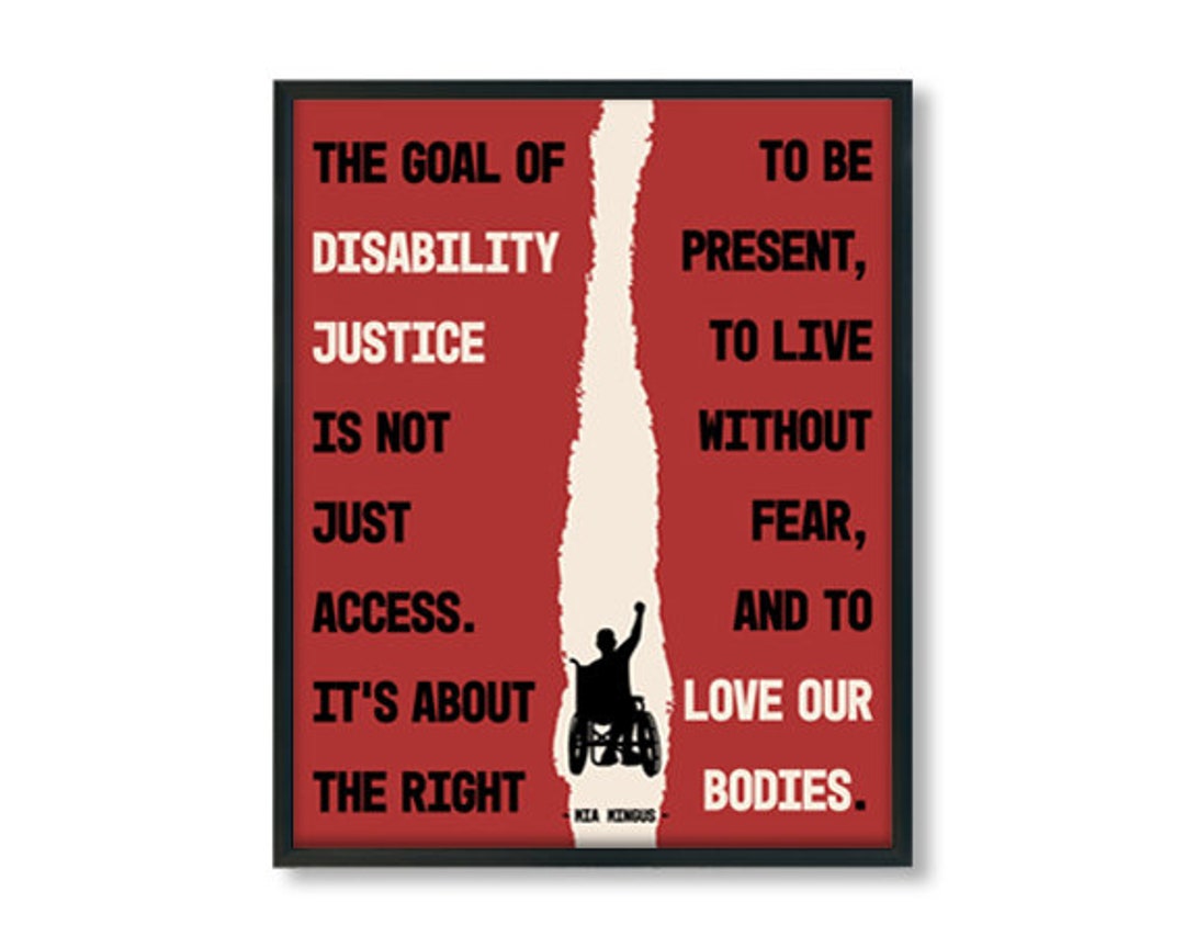 Disability Justice Poster, Disability Pride, Disability Art Poster ...