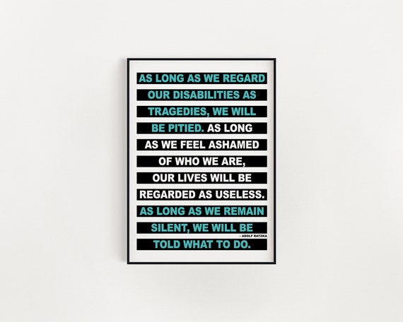 Prints Digital Prints disability advocacy home decor art print ...