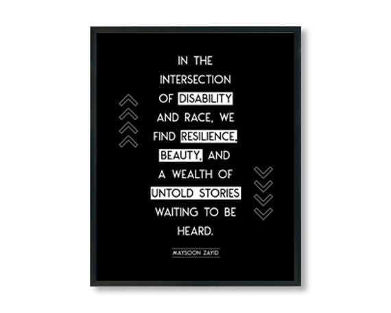 Intersectionality Poster, Race and Disability Poster, Disability Quote ...