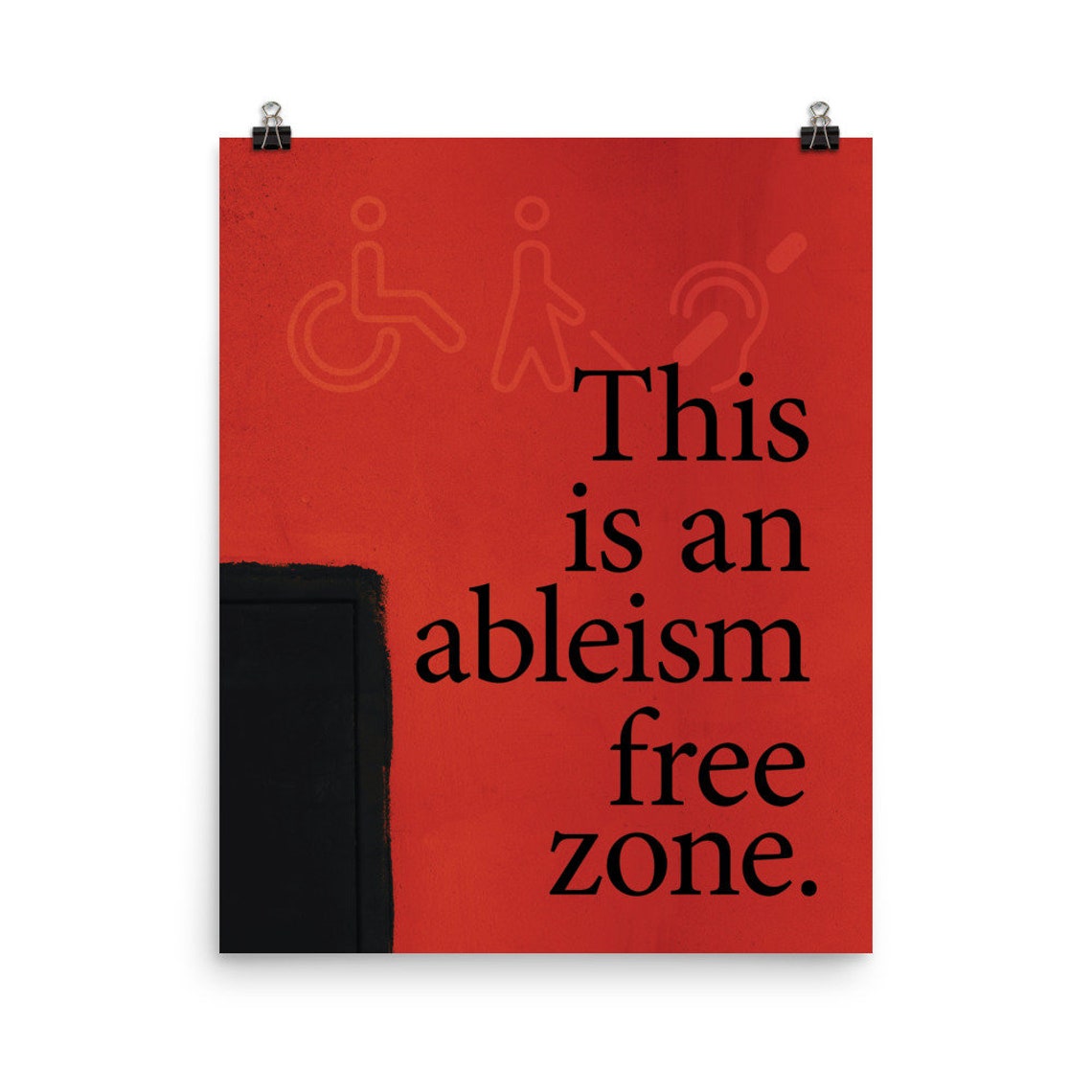 Ableism free poster disability poster disabled art | Etsy