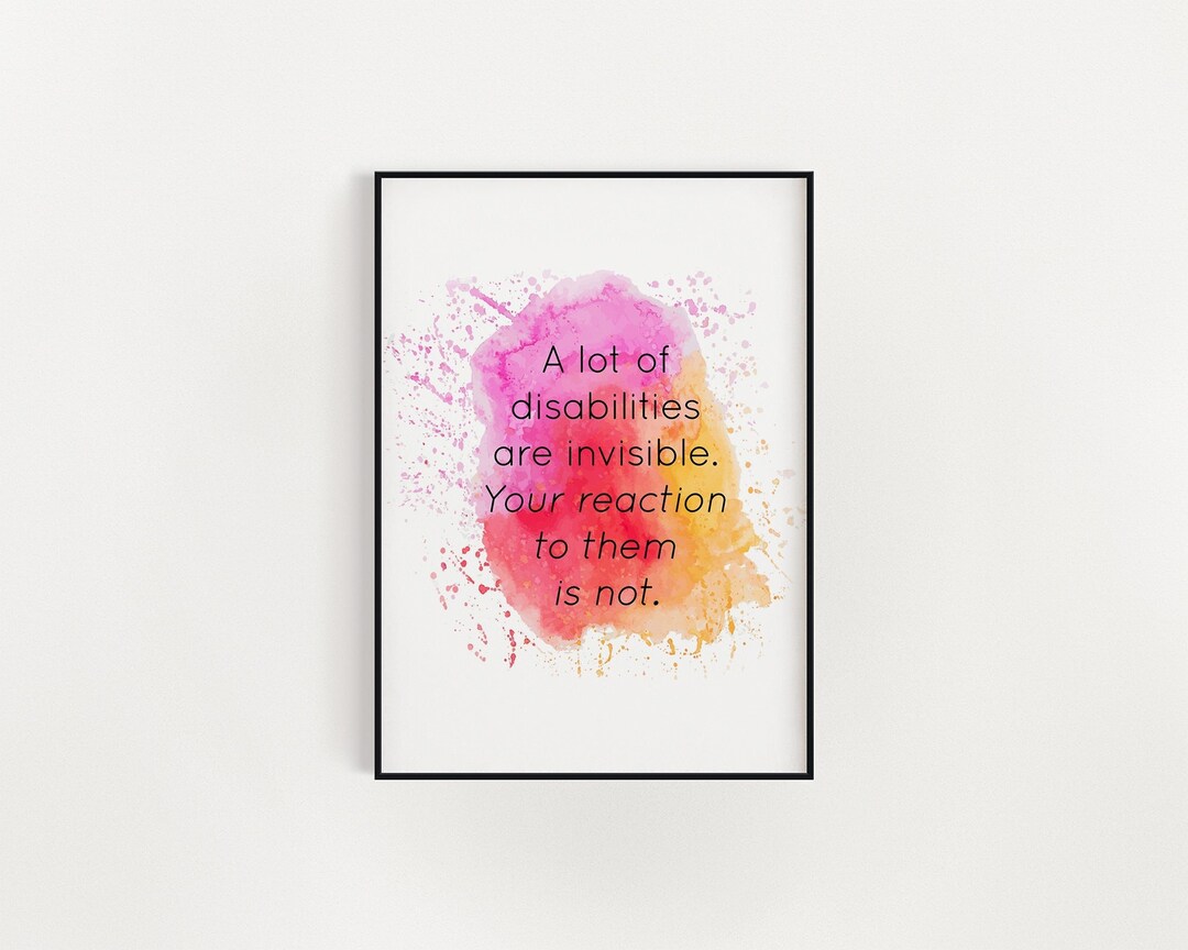 Inclusion, Poster, Disability Poster, Disabled Art, Disability Advocacy ...