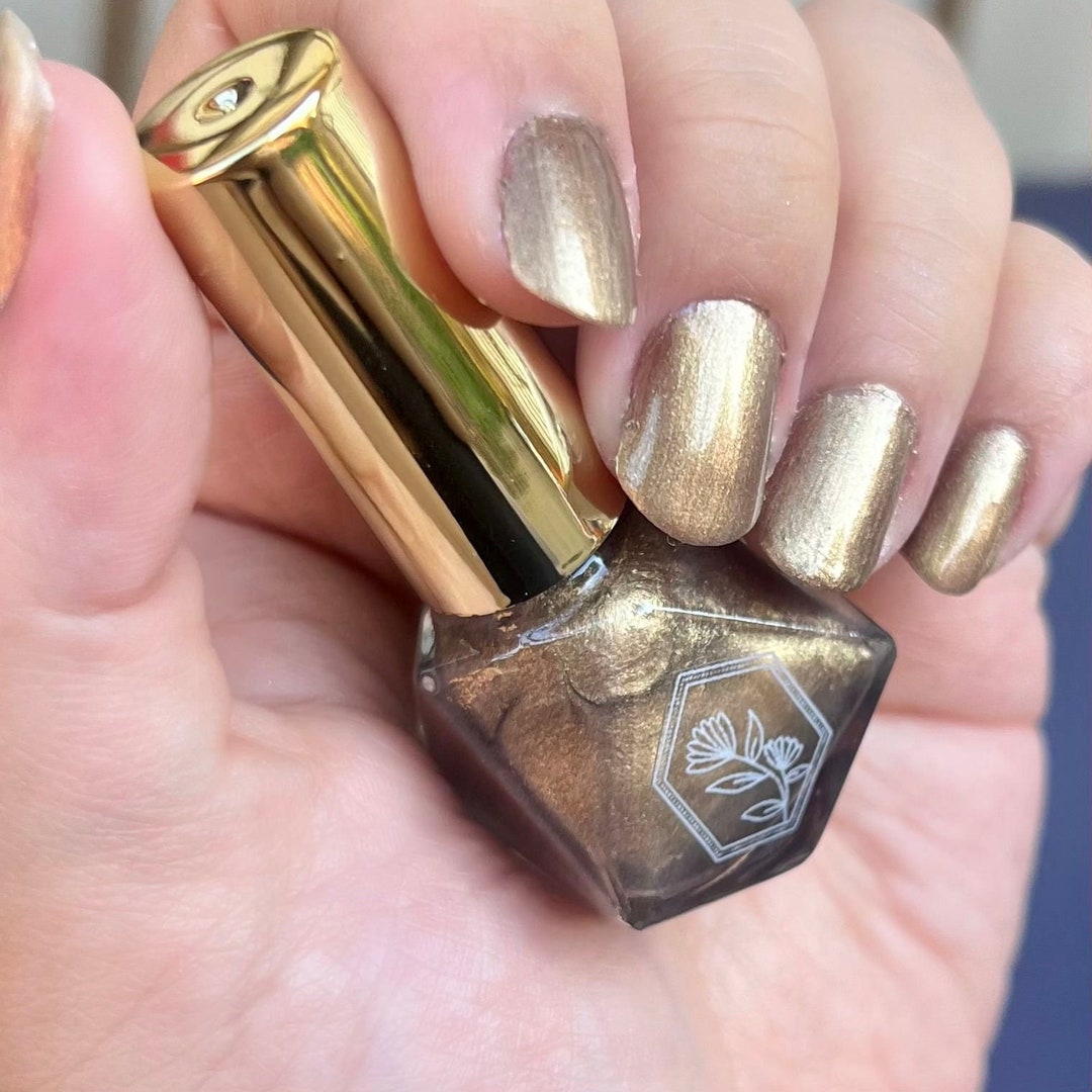 Fools Gold - Lustrous Pyrite Gold - 10-free - Indie Handmade Nail ...