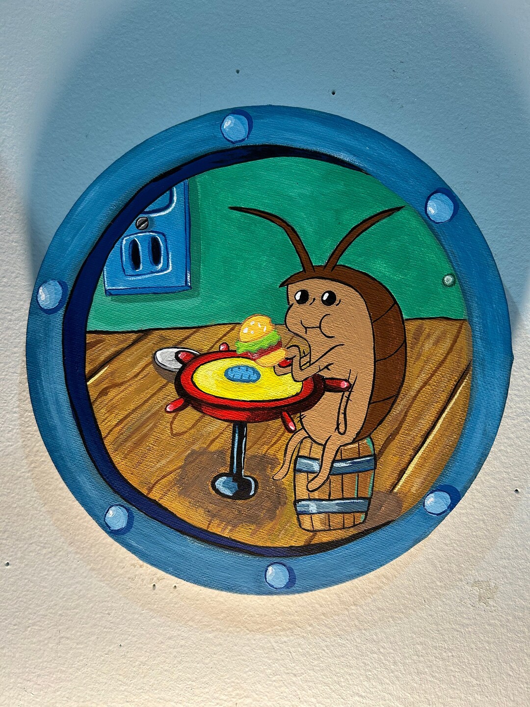 Spongebob Cockroach Window Painting - Etsy