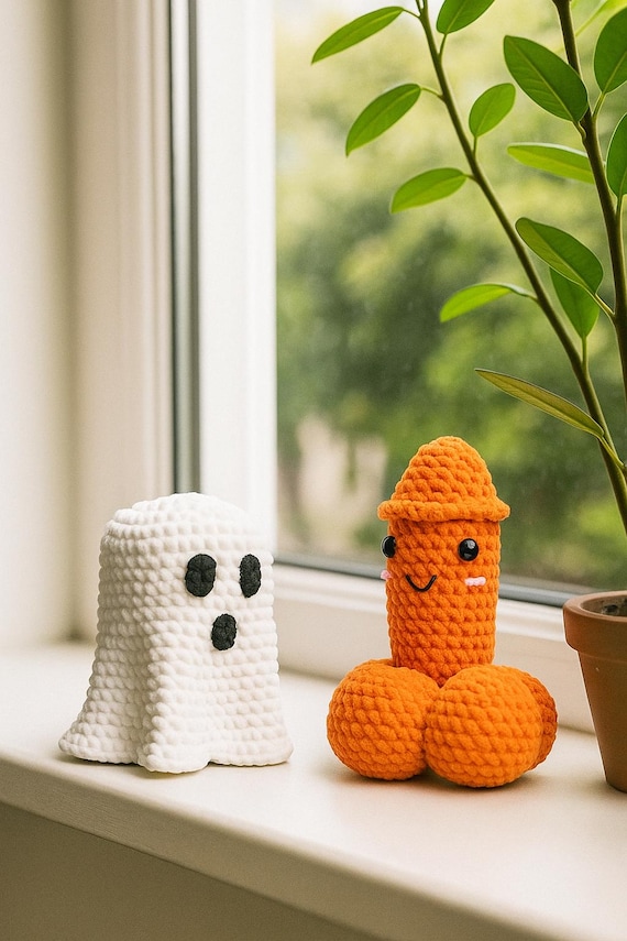 Ceramic Ghost Decor Crochet Pumpkin Ghost - Halloween Surprise Surprise ...