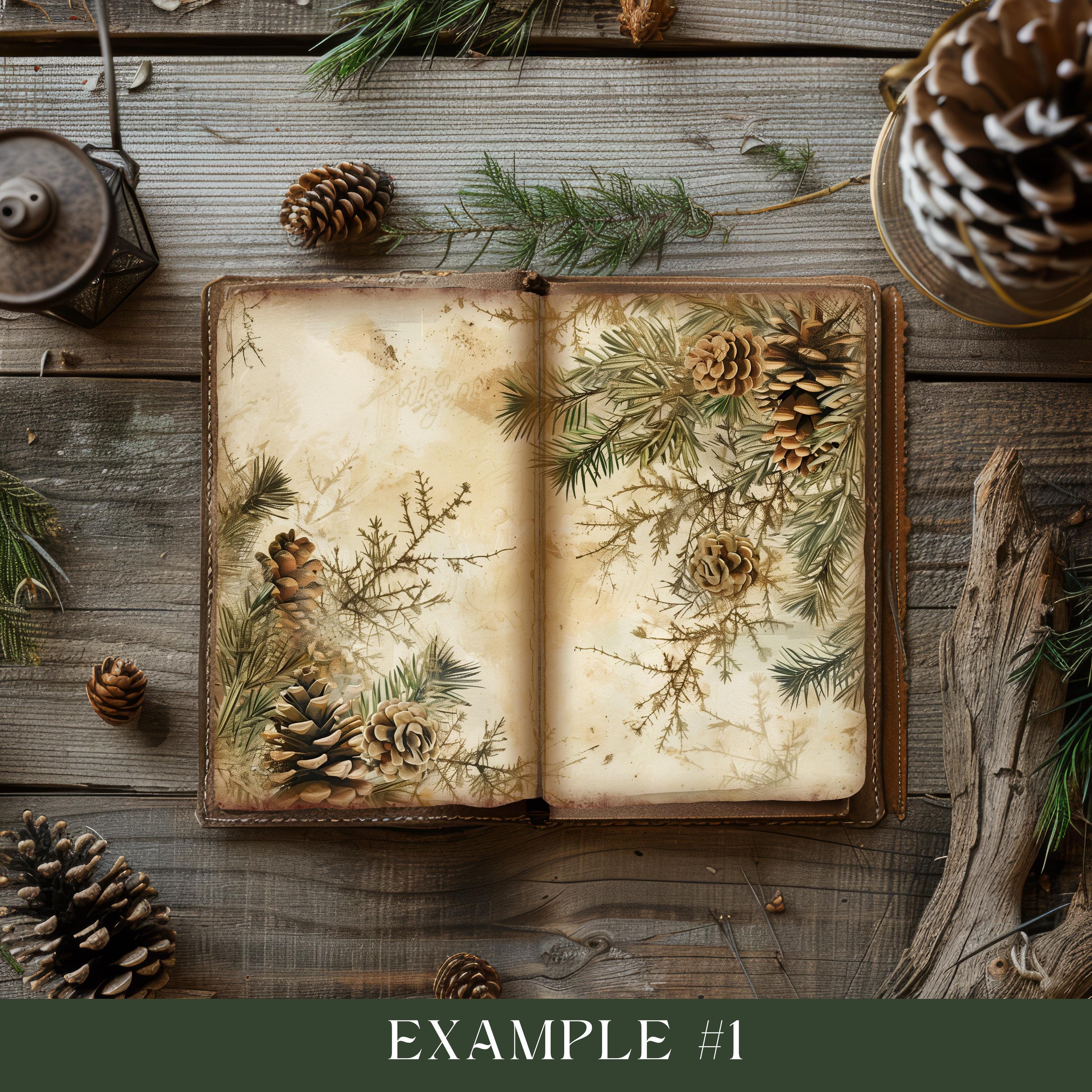 Rustic Nature Junk Journal Mockup: Canva Drag & Drop Template (digital ...