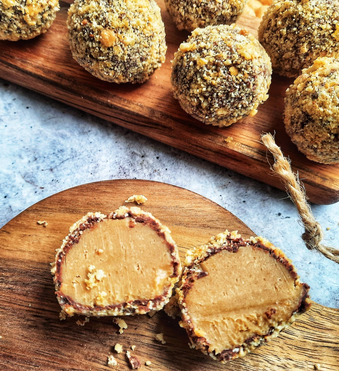 Peanut Butter-caramel Truffles With Fleur De Sel, Vegan, Box of 4 or 8 ...