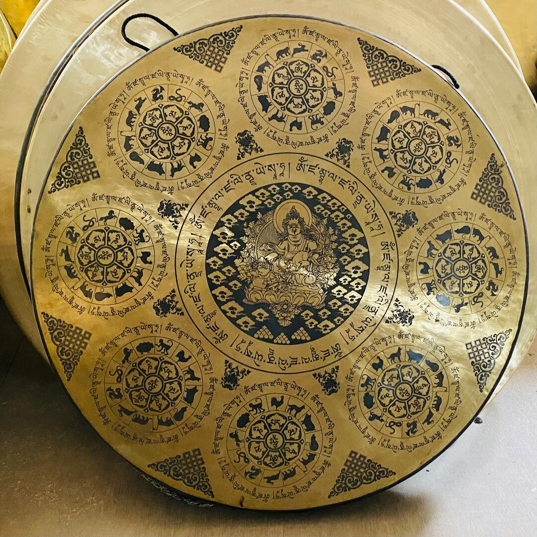 Ancient Goddess Surrounded by Natural Creatures and Auspicious Symbols ...