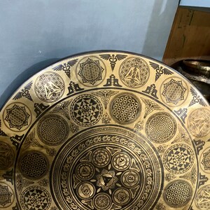 50cm-100cm Handmade Tibetan Gong Bell- Adorned With Various Peaceful ...